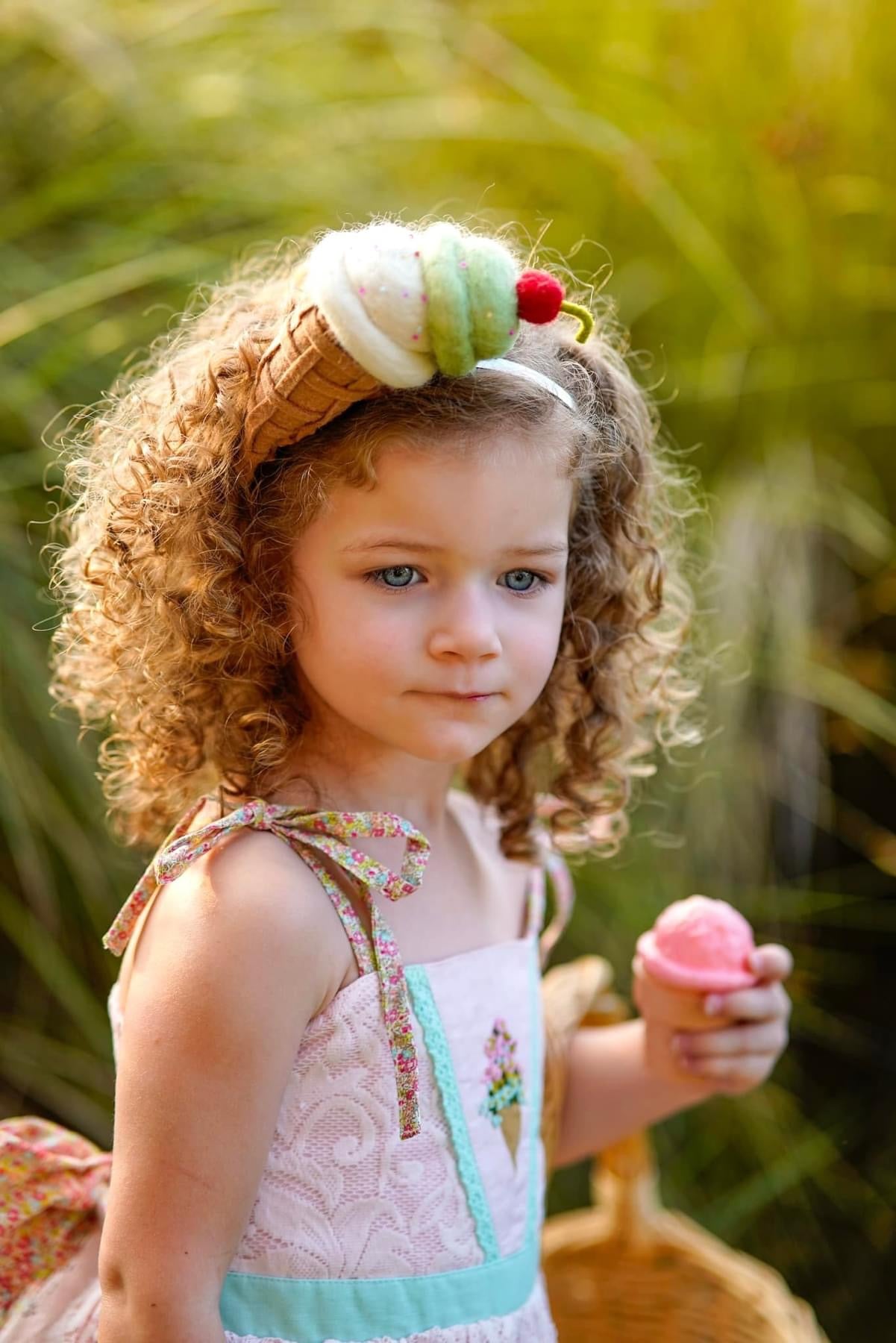 Side Ice Cream Fascinator – Blossoms By Marlena